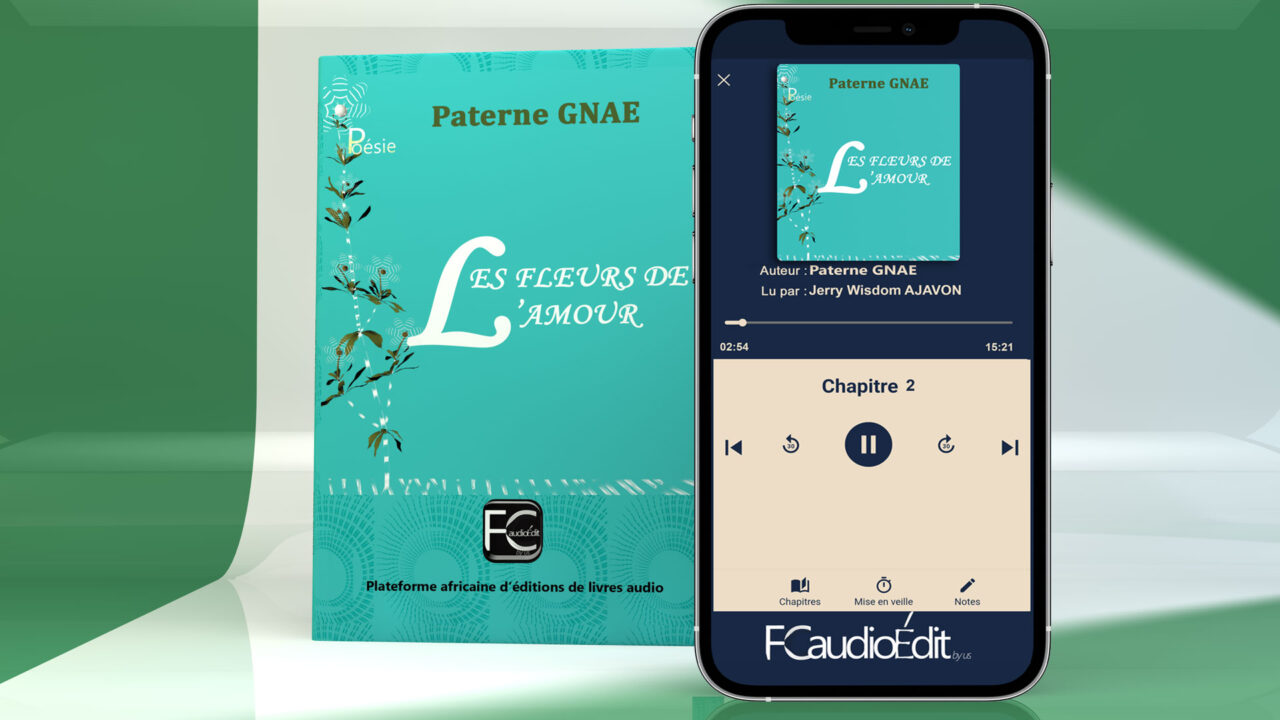Paterne GNAE-Les fleurs de l'amour-Poésie-Livre audio/6098 - FCaudioÉdit